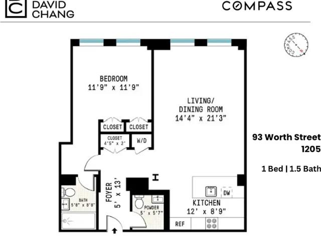 93 Worth Street, Unit 1205