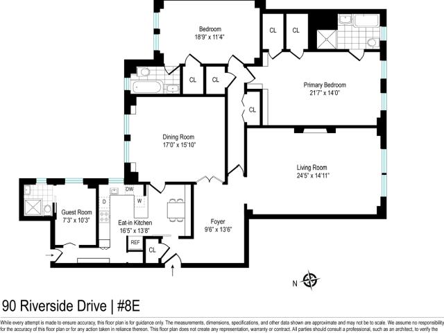 90 Riverside Drive, Unit 8E | Compass