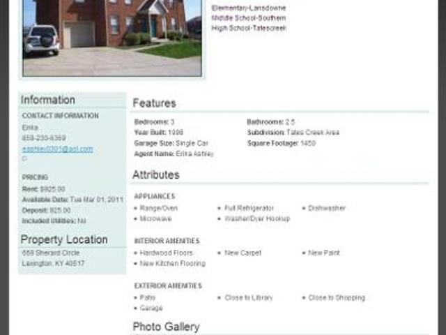 $925 / 3br 3 bd, 2.5 bath, single car garage. New hardwood and new carpet. Sherard Circle