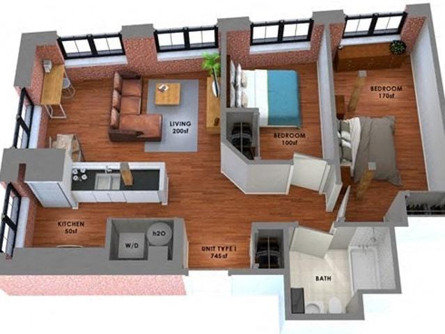 95 Lofts 95 Lofts Floor Plan I