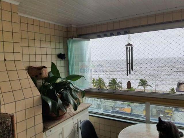 03 suítes de frente para o mar, varanda com churasqueira, lazer, 02 vagas de garagem, Praia Grande