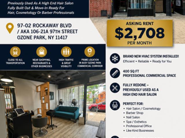 0 BR, 1 BA Apartment 97 02 Rockaway Blvd Aka 106 21 A 97th Street, Unit A, Ozone Park, NY 11416