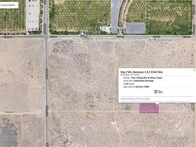 0 Vac/Vic Ave L4/33rd Suite, Palmdale, CA 93552 MLS SR24058595
