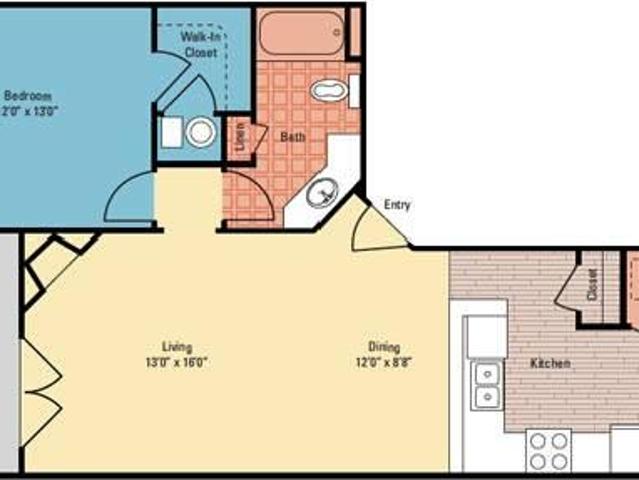 $1095 / 1br 833ft² apartment for rent