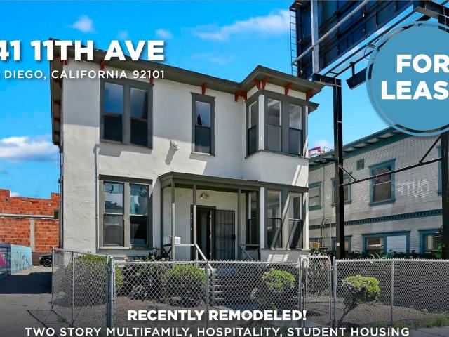 10 Bedroom Home for Rent at 741 11th Ave, San Diego, CA 92101 East Village
