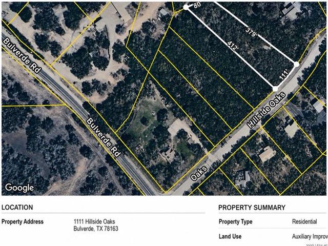 1111 Hillside Oaks Lot 21, Bulverde, TX 78163