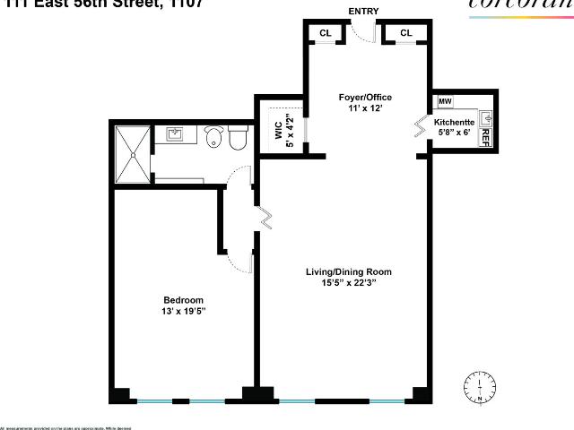111 East 56th Street, Unit 1107
