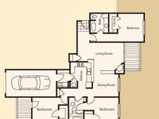 $1135 / 3br 1398ft² 3 bedroom 2 bath with attached garage and fireplace! University City map