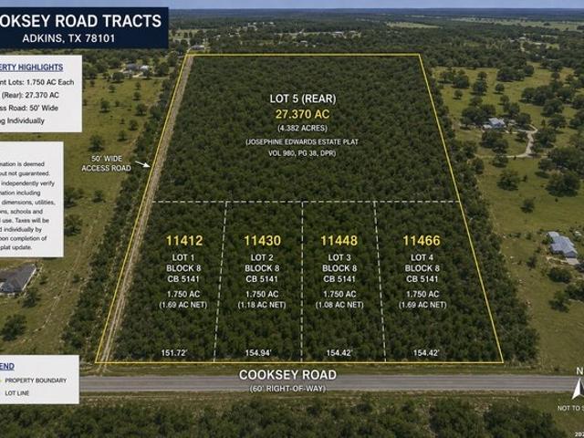 11448 Cooksey Rd Lot 5141, Adkins, TX 78101