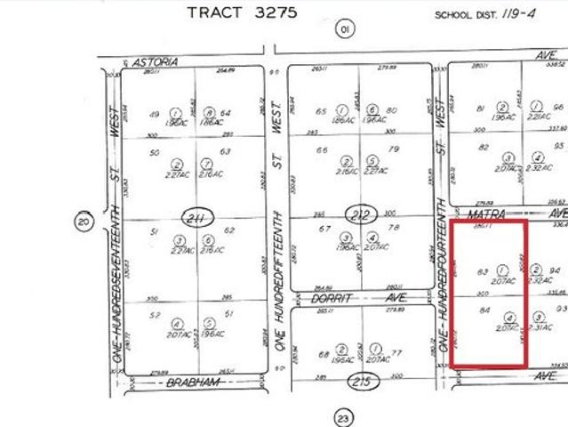 114th St W and Brabham Ave, Rosamond, CA 93560