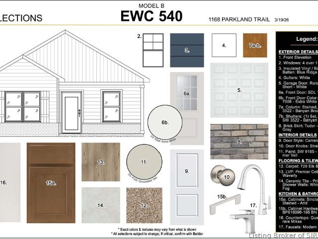 1168 LOT 540 Parkland Trail