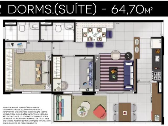 125254 Brooklin 65m² 1 suíte com 1 vaga fácil acesso pra Metro