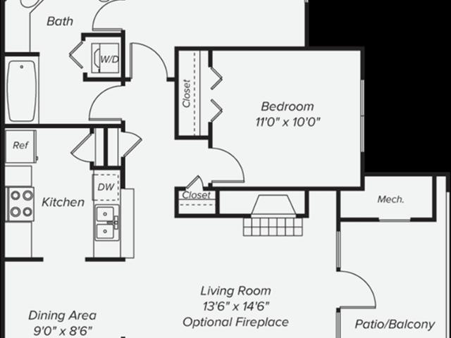 13116 Autumn Woods Way 1 Bedroom Apartment for Rent at 13116 Autumn Woods Way #9395A, Greenbriar, VA 22033 Chantilly