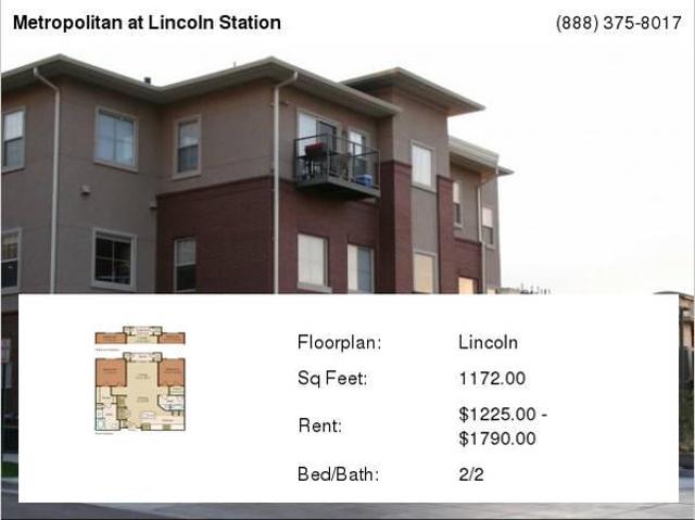 $1325 / 2br 1172ft² Spring over to Metropolitan at Lincoln Station