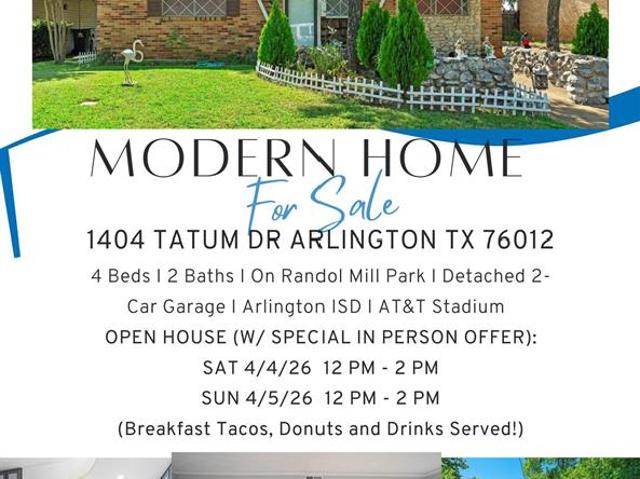 1404 Tatum Dr, Arlington, TX 76012 | MLS #21179 | Compass