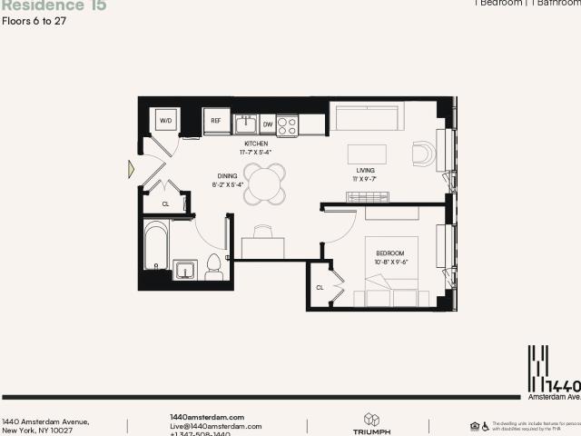 1440 Amsterdam Avenue, Unit 2015