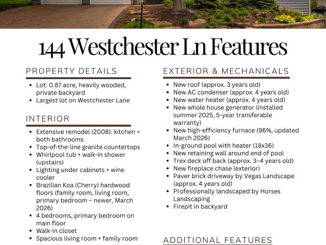 144 Westchester Lane