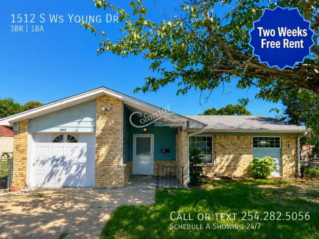 1512 S Ws Young Dr, 3 beds, 1 full bath