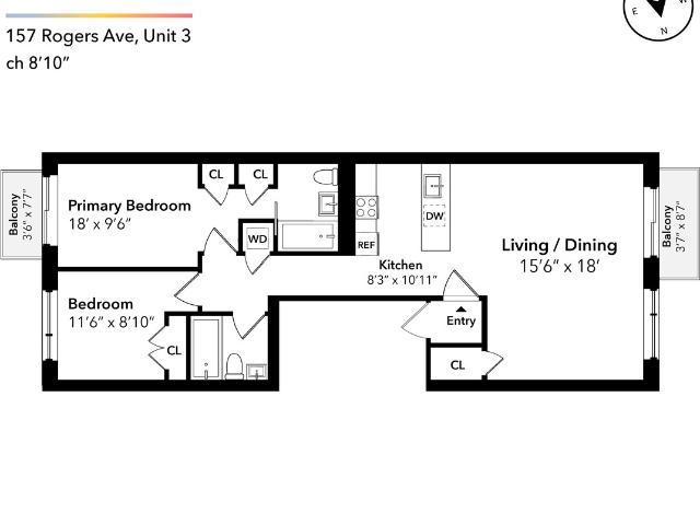 157 Rogers Avenue, Unit 3