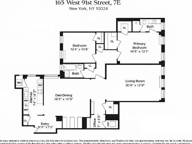 165 West 91st Street, Unit 7E