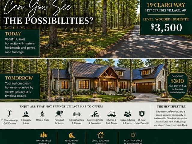 19 Claro Way, Hot Springs Village, AR 71909