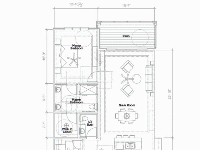 1 Bed, 1 Bath New Home plan in Cornelius, NC