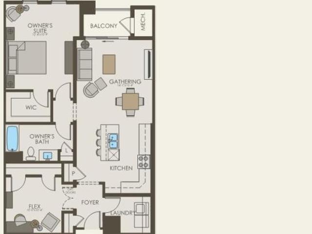 1 Bed, 1 Bath New Home plan in East Providence, RI