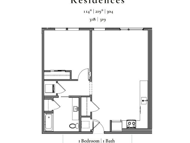 1 Bed, 1 Bath New Home plan in Pasadena, CA