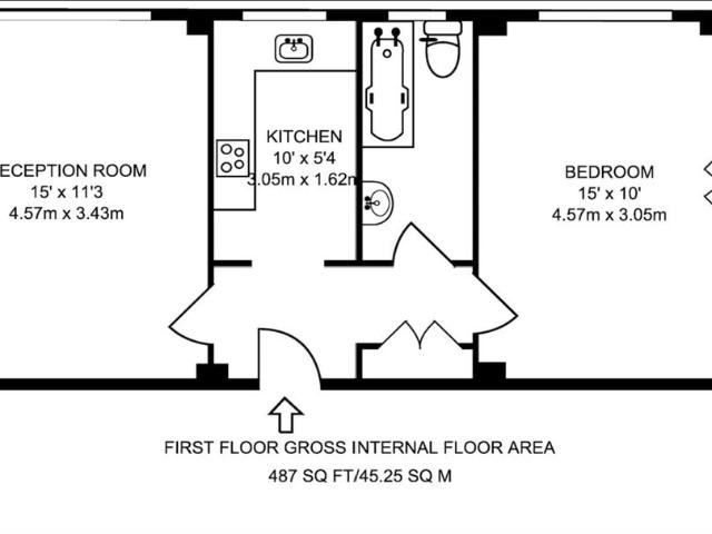 1 Bed Flat, Ashford Court, NW2