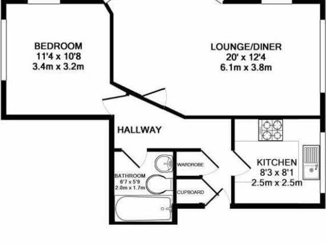 1 Bed Flat, Ravensworth Gardens, CB1
