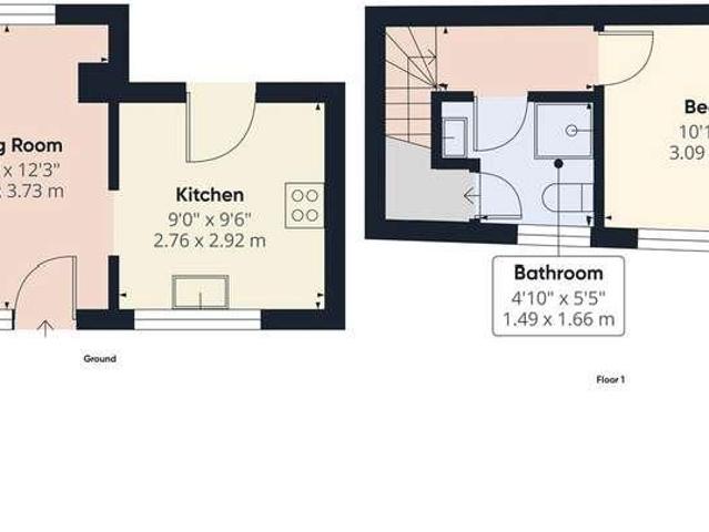 1 bed house for sale