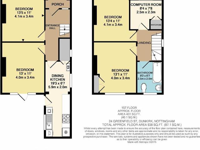 1 bed semi detached house to rent in Greenfield Street, Dunkirk, Nottingham, NG7 2JN