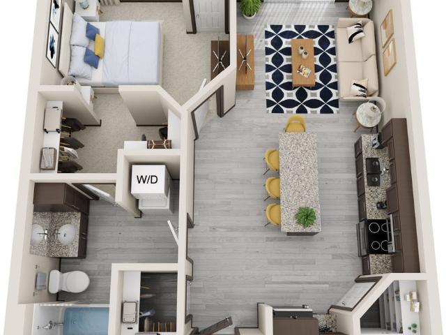 1 Bedroom/1 Bathroom Apartment w/Balcony and Plenty of Natural Light