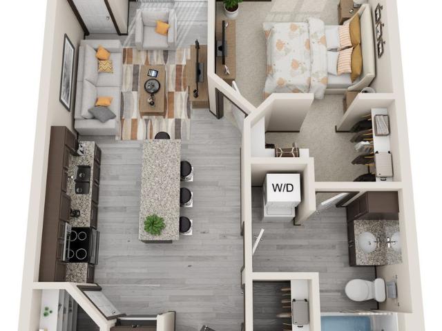 1 Bedroom/1 Bathroom Apartment w/Balcony and Plenty of Natural Light