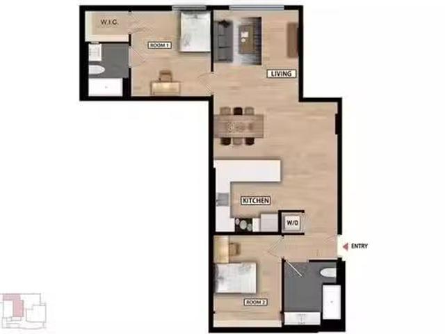 1 Bedroom 1 Bathroom