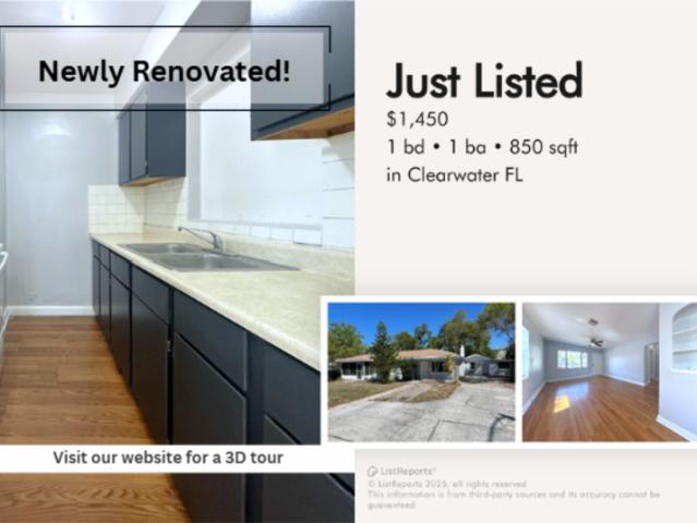 1 Bedroom Condo for Rent at 1438 San Juan Ct, Clearwater, FL 33756