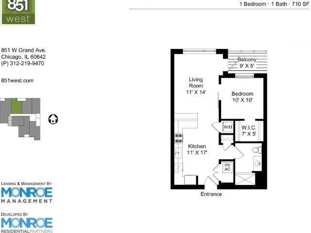 1 bedroom, Chicago IL 60642 LS59000520