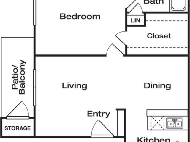 1 Bedroom Apartment for Rent at Bay Area Blvd #1616, Houston, TX 77598 Clear Lake