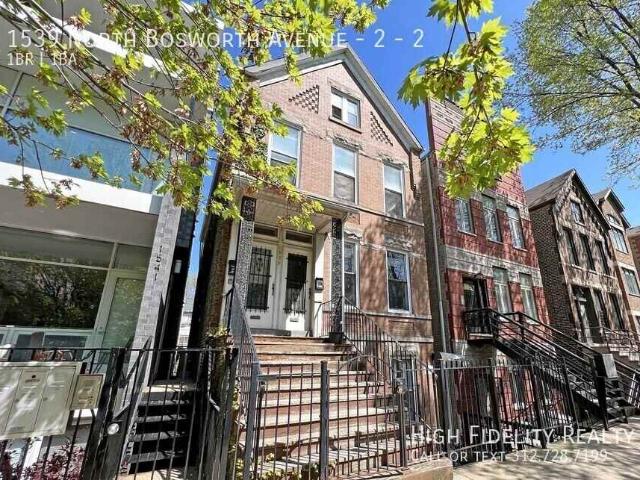 1 Bedroom Apartment for Rent at 1539 N Bosworth Ave #2, Chicago, IL 60642 West Town