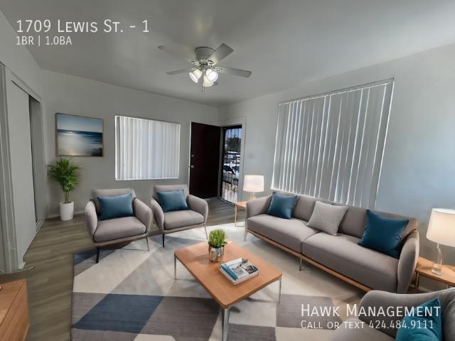 1 Bedroom Apartment for Rent at 1709 Lewis Ave #1, Long Beach, CA 90813 Central Long Beach
