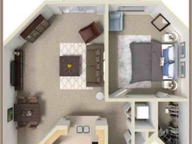 1 Bedroom Apartment for Rent at 1977 Brandywine Road #107, West Palm Beach, FL 33409