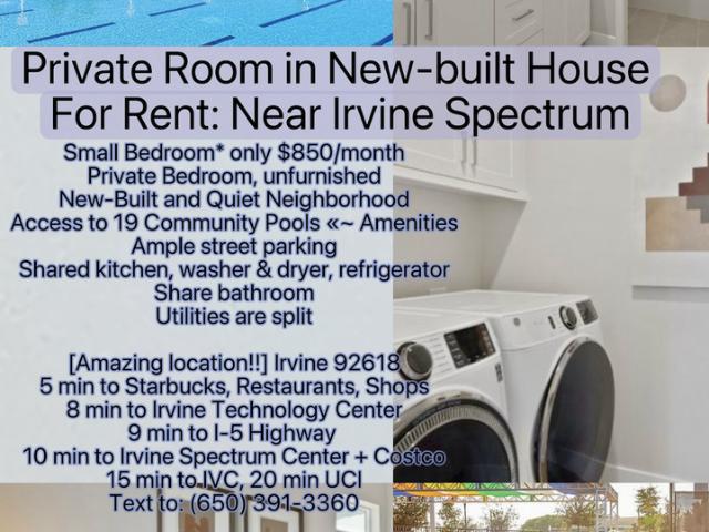1 Bedroom Apartment for Rent at 269 Shoveler #E, Irvine, CA 92618 Orange County Great Park