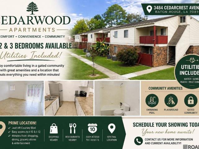 1 Bedroom Apartment for Rent at 3484 Cedarcrest Ave #1 A, Shenandoah, LA 70816 Shenandoah
