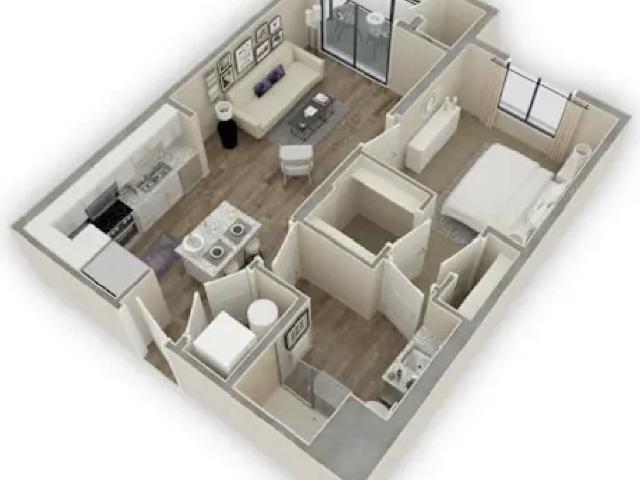 1 Bedroom Apartment for Rent at 499 Evernia Street #833, West Palm Beach, FL 33401
