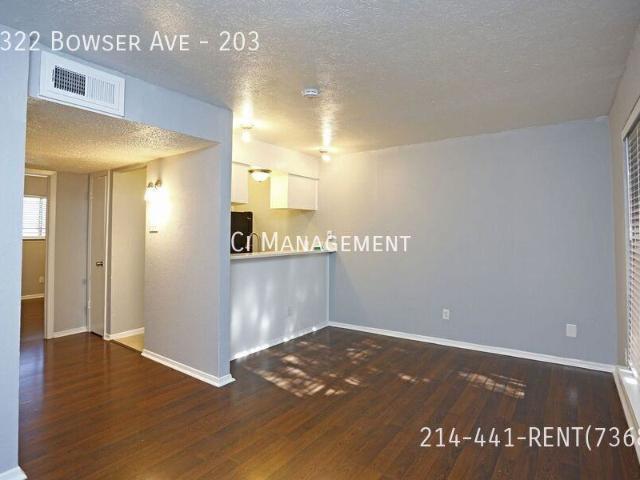 1 Bedroom Apartment for Rent at 4322 Bowser Ave #203, Dallas, TX 75219 North Oaklawn