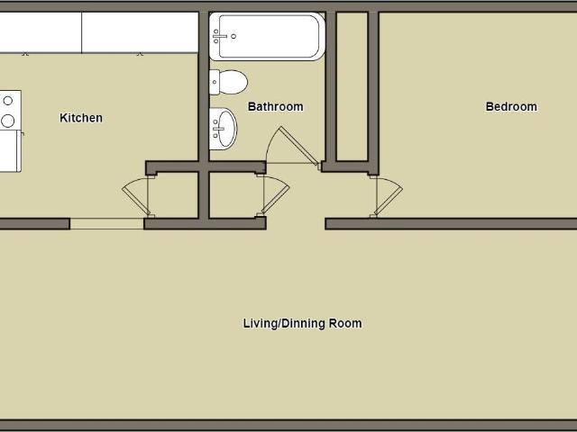 1 Bedroom Apartment for Rent at 5607 Jackson 11 #5607 11, Houston, TX 77004 Greater Third Ward