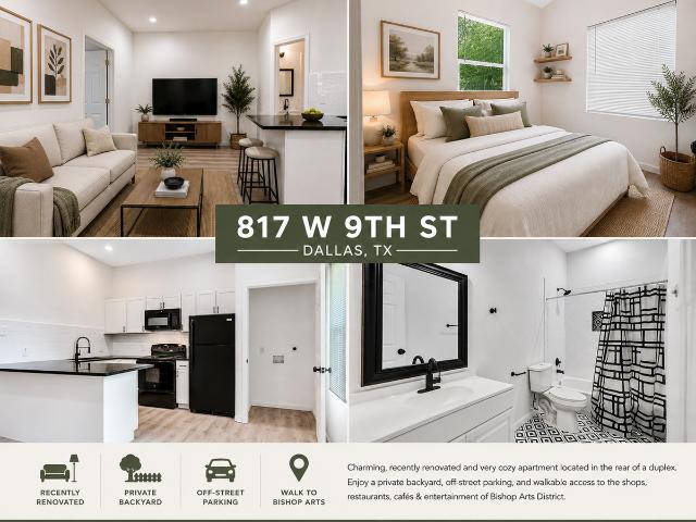 1 Bedroom Apartment for Rent at 817 W 9th St, Dallas, TX 75208