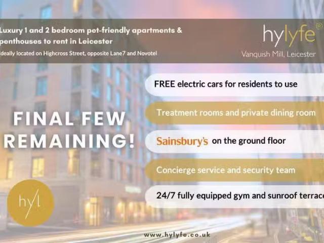 1 bedroom apartment for rent in Hylyfe Vanquish Mill, Highcros.