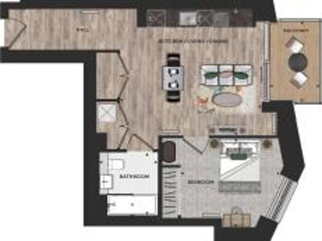 1 bedroom apartment for rent in Skyline Apartments, Bow, London, E3