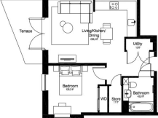 1 bedroom apartment for rent in The Hay, Prince Charles Rd, Exeter, Devon, EX4